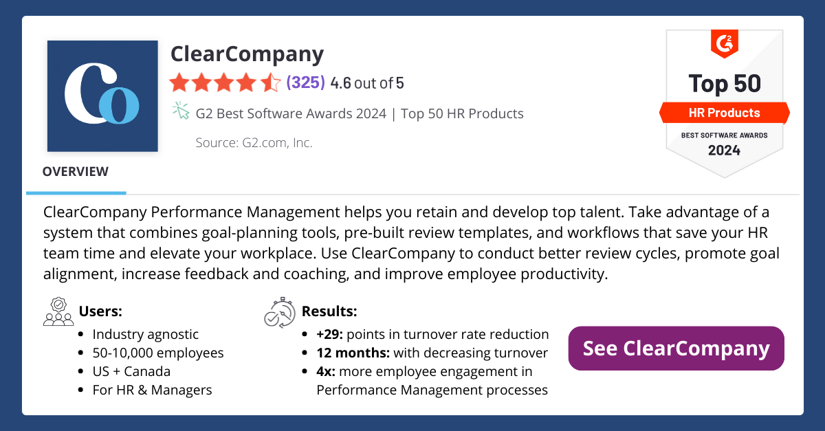 Best Performance Management Systems for Small Businesses in 2024 | G2