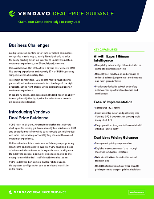 Vendavo Reviews 2025: Details, Pricing, & Features | G2