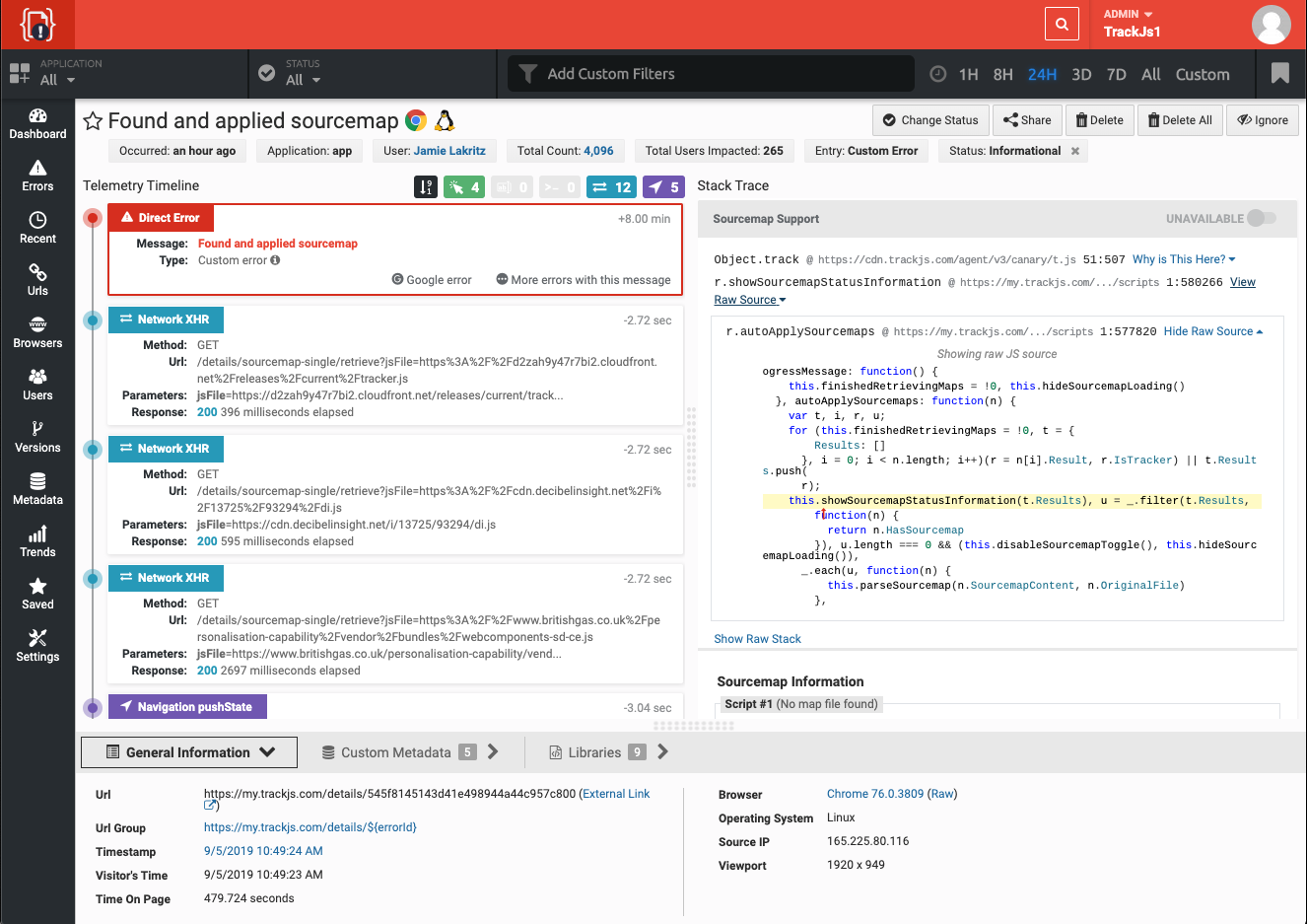 TrackJS Reviews 2024: Details, Pricing, & Features | G2