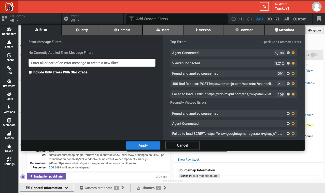 TrackJS Reviews 2025: Details, Pricing, & Features | G2