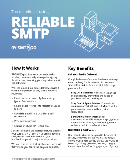 SMTP2GO Reviews 2023: Details, Pricing, & Features | G2