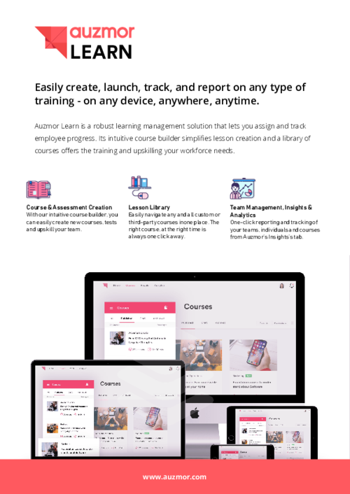 Auzmor Learn Reviews 2022: Details, Pricing, & Features | G2