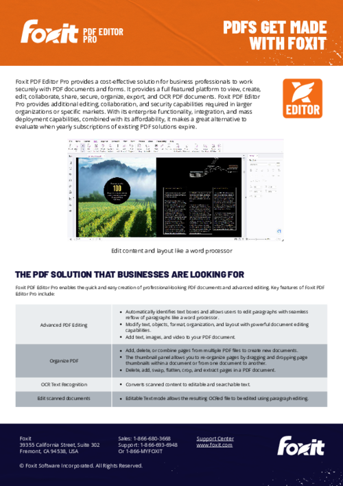 Foxit PDF Editor Reviews 2025: Details, Pricing, & Features | G2