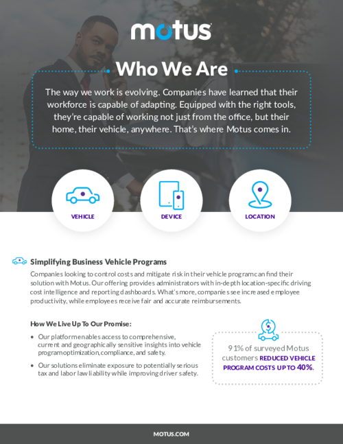 Motus Vehicle Reviews 2025: Details, Pricing, & Features | G2