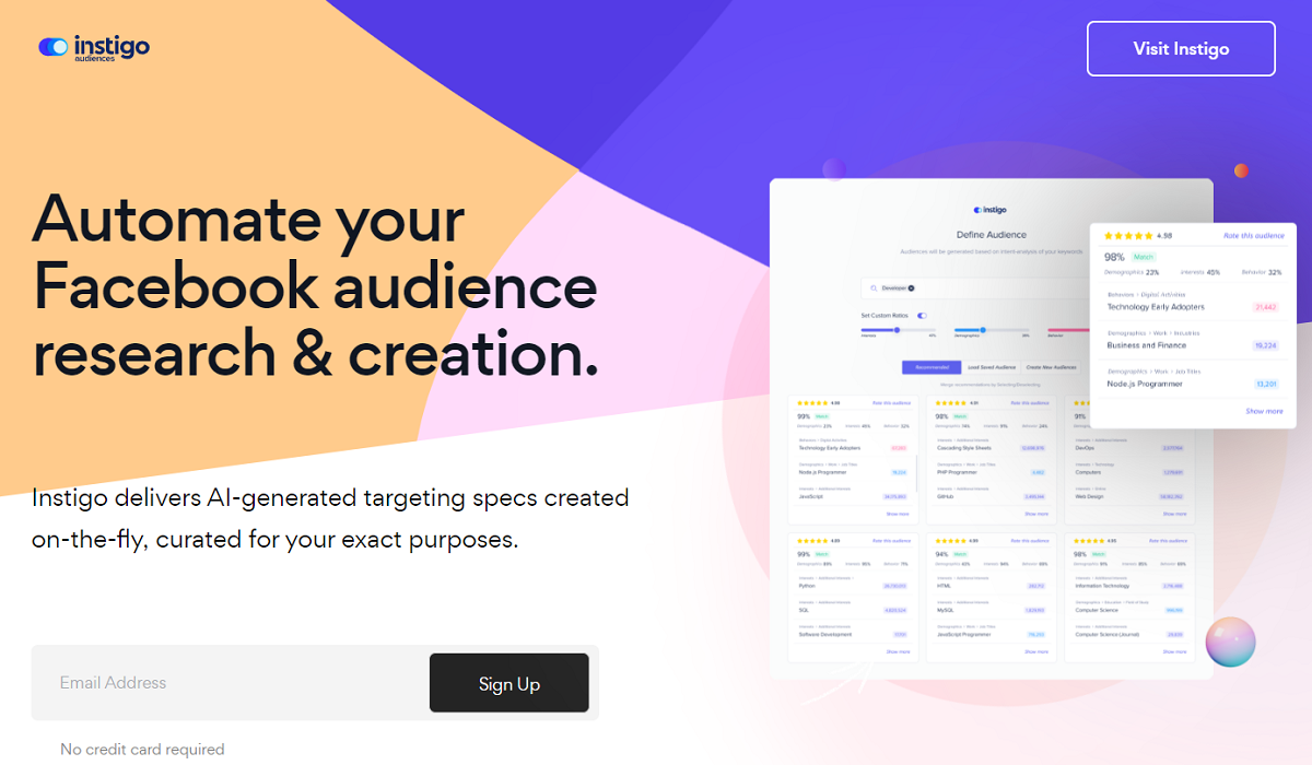 Instigo Audiences Reviews 2024: Details, Pricing, & Features | G2
