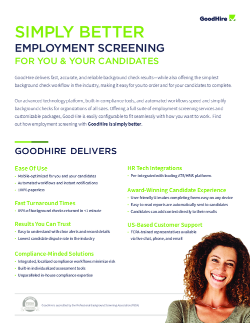 GoodHire (a Checkr company) Reviews 2025: Details, Pricing, & Features | G2