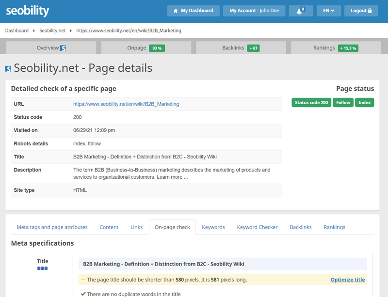 Seobility Reviews 2023: Details, Pricing, & Features | G2
