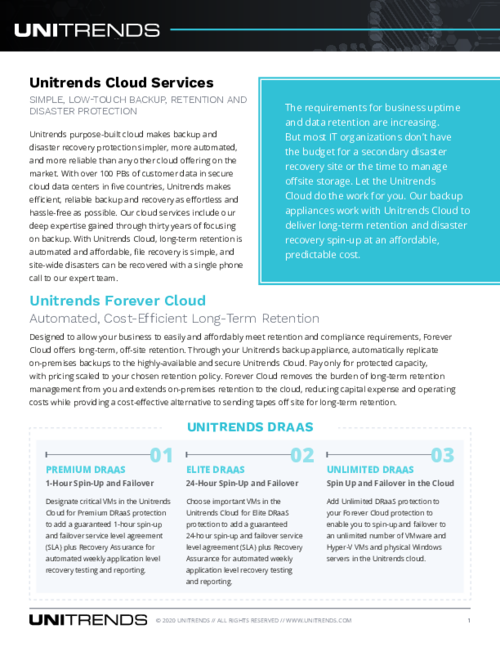 Unitrends Backup and Recovery Reviews 2025: Details, Pricing, & Features | G2