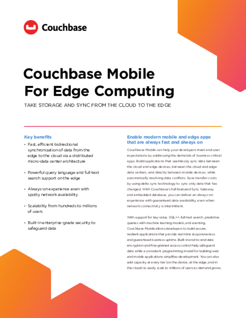 Couchbase Mobile App Services Reviews 2022: Details, Pricing, & Features | G2