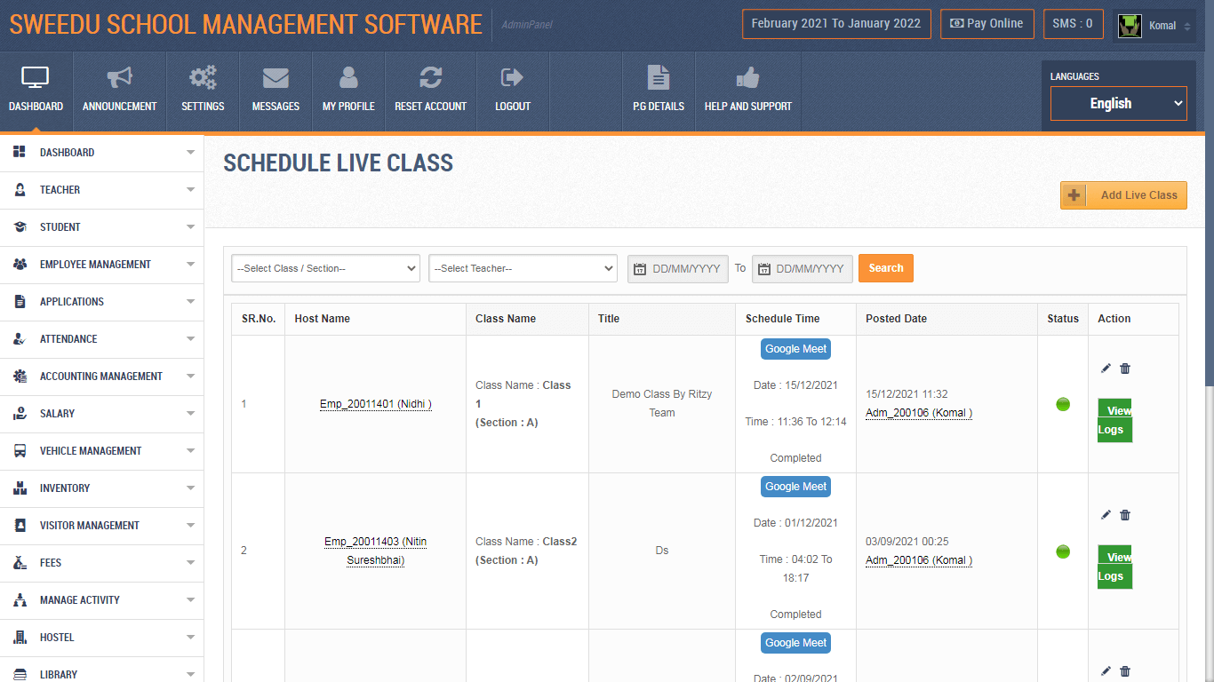 SWEEDU Education SaaS Solution Reviews 2025: Details, Pricing, & Features | G2