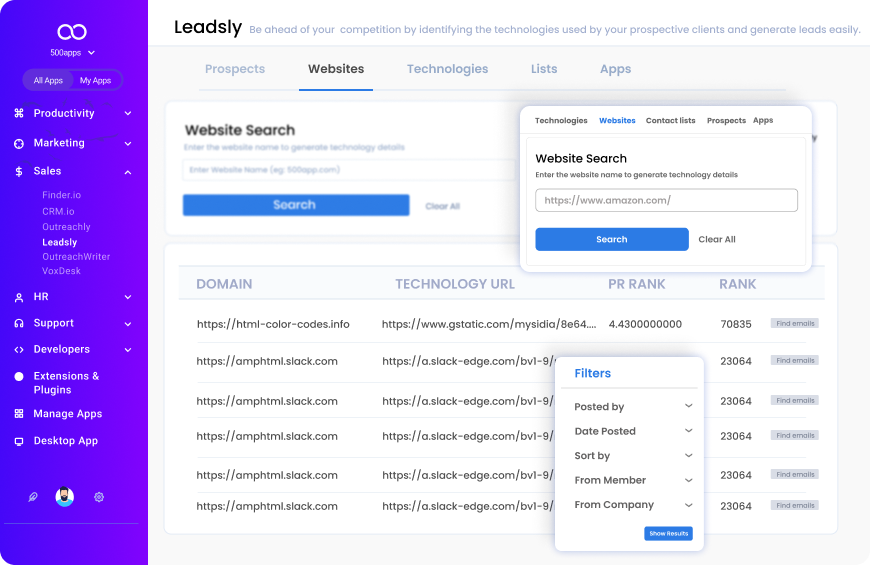 Leadsly by 500apps Reviews 2025: Details, Pricing, & Features | G2