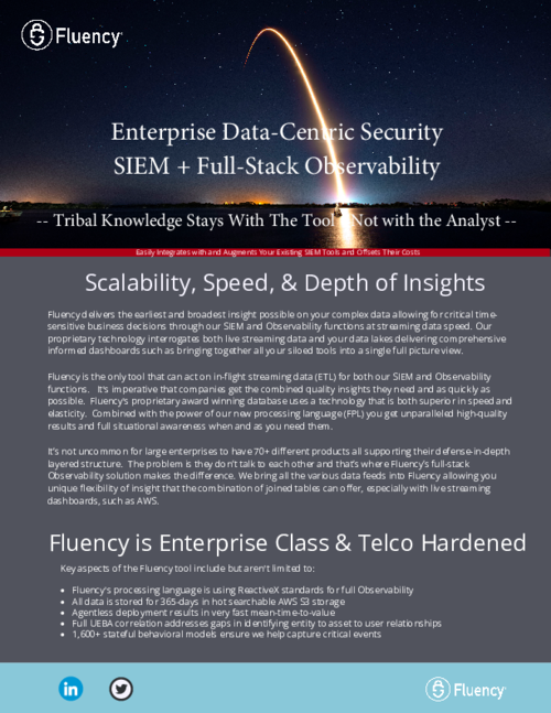 Fluency SIEM Reviews 2025: Details, Pricing, & Features | G2