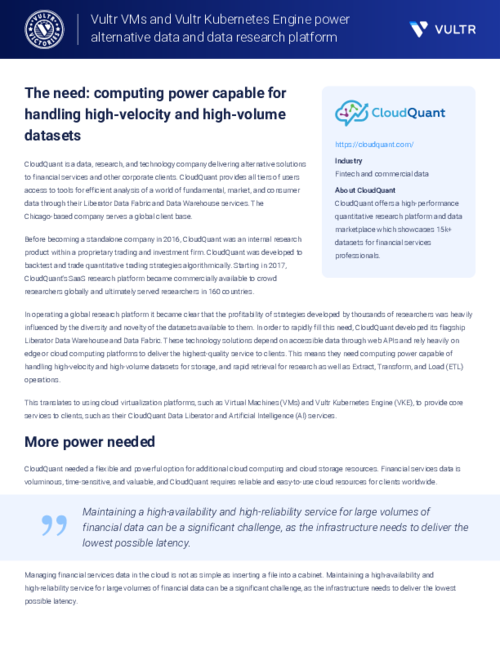 Vultr Reviews 2025: Details, Pricing, & Features | G2