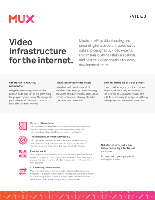 Mux Reviews 2023: Details, Pricing, & Features | G2