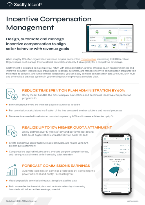 Xactly Incent Reviews 2025: Details, Pricing, & Features | G2