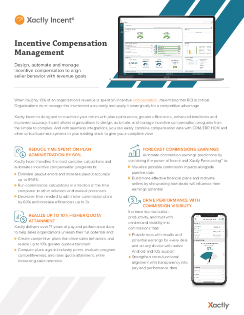 Xactly Incent Reviews 2023: Details, Pricing, & Features | G2