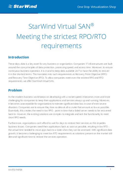 StarWind Virtual SAN Reviews 2022: Details, Pricing, & Features | G2