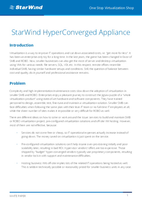 StarWind HyperConverged Appliance Reviews 2023: Details, Pricing ...