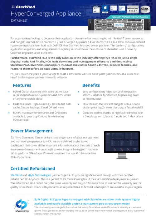StarWind HyperConverged Appliance Reviews 2023: Details, Pricing ...