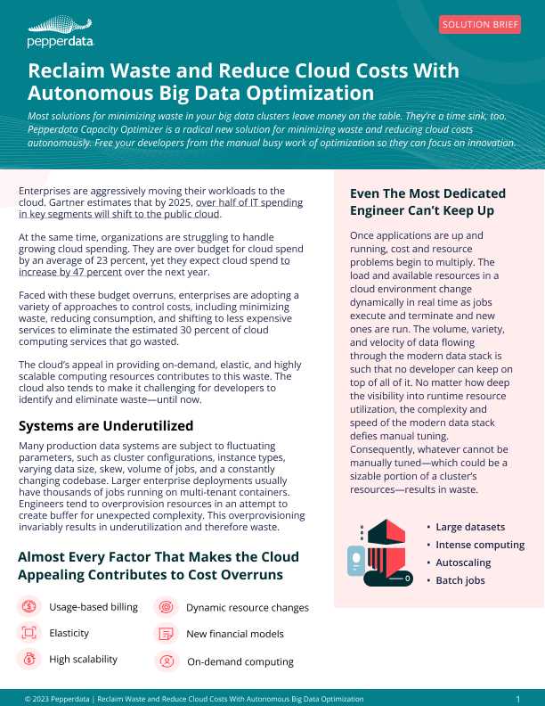 Pepperdata Capacity Optimizer Reviews 2023: Details, Pricing, & Features | G2