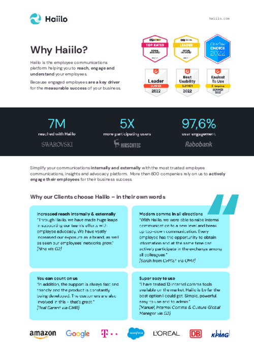 Haiilo Reviews 2025: Details, Pricing, & Features | G2
