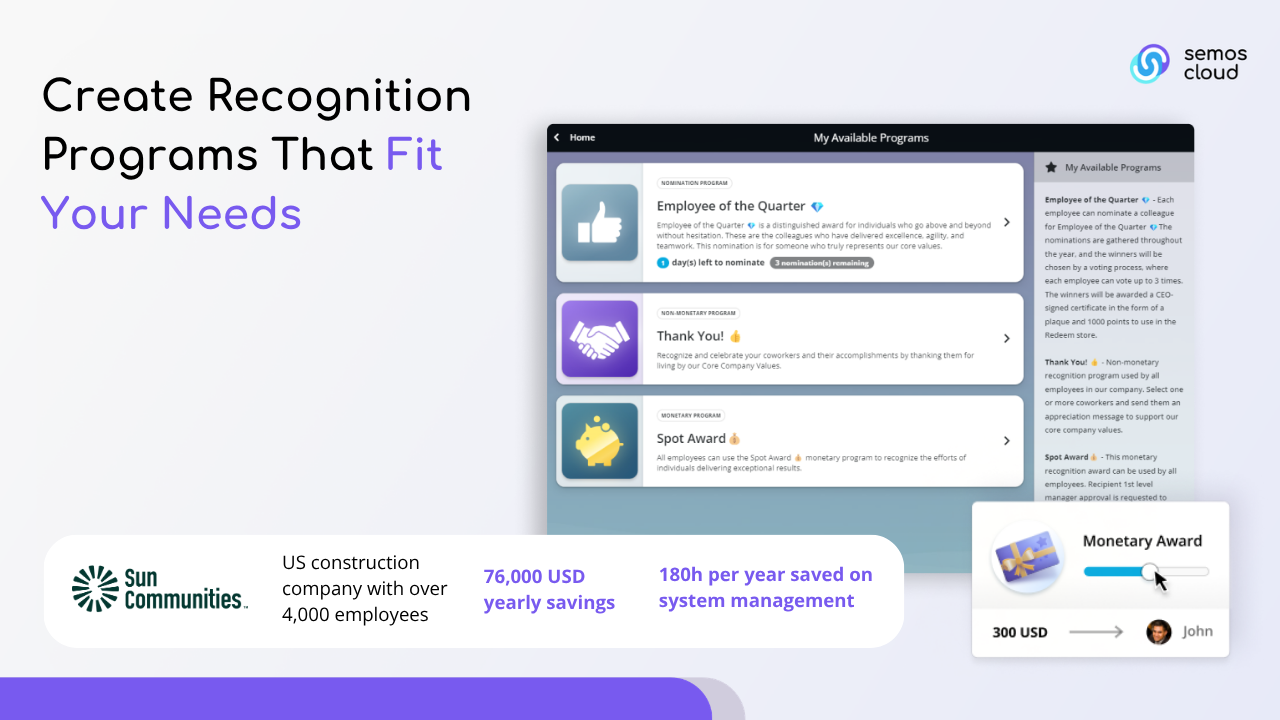 Recognition and Rewards by Semos Cloud Reviews 2026: Details, Pricing ...