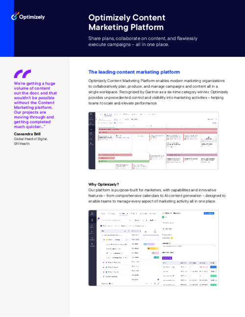 Optimizely Content Marketing Platform Reviews 2023: Details, Pricing ...