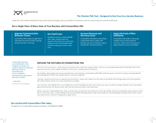 ConnectWise PSA Reviews 2025: Details, Pricing, & Features | G2