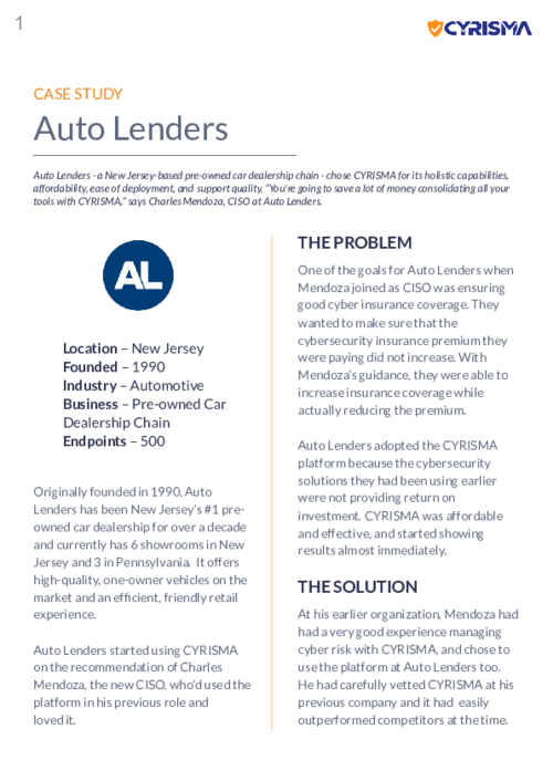 Cyrisma Reviews 2025: Details, Pricing, & Features | G2