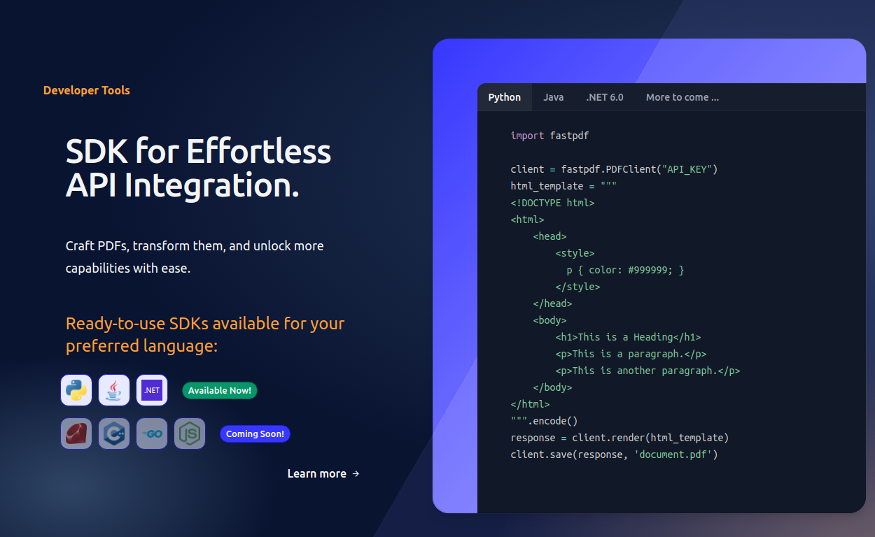 FastPDF API Reviews 2024: Details, Pricing, & Features | G2