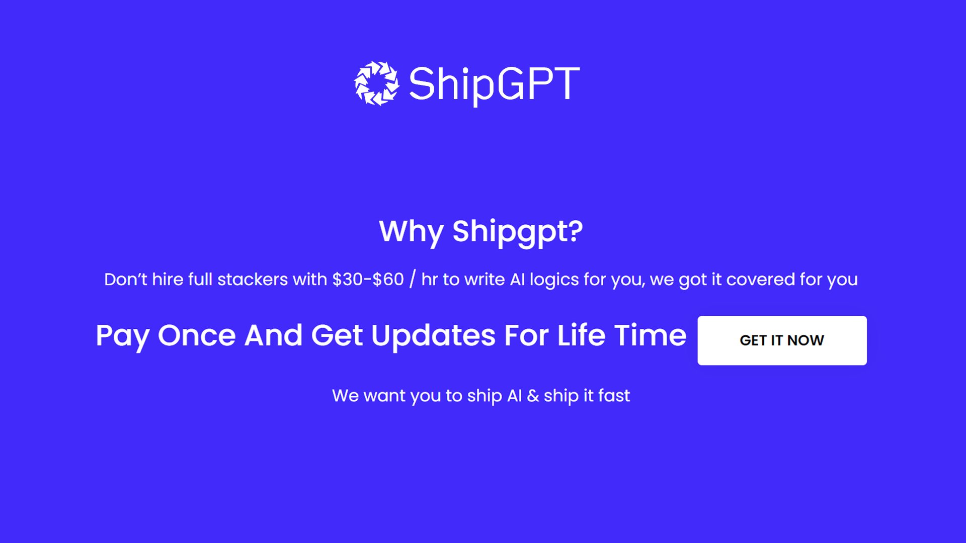 ShipGPT AI Reviews 2025: Details, Pricing, & Features | G2