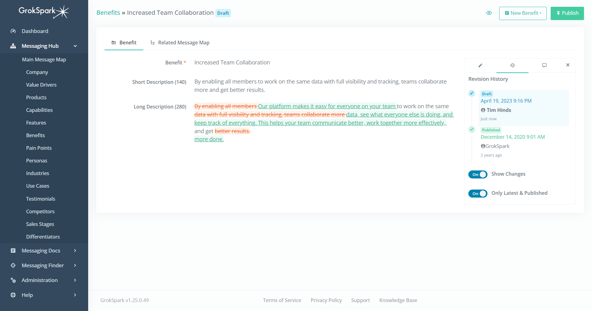 GrokSpark GTM Messaging Hub Reviews 2025: Details, Pricing, & Features | G2
