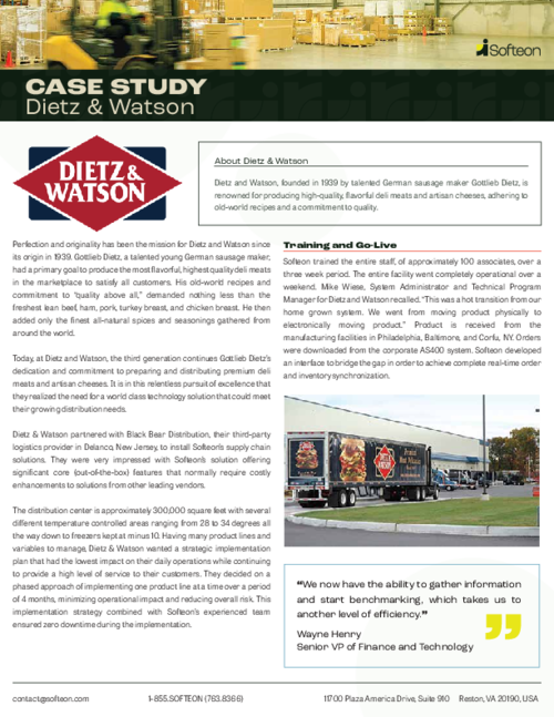 Softeon Warehouse Management System Reviews 2025: Details, Pricing, & Features | G2