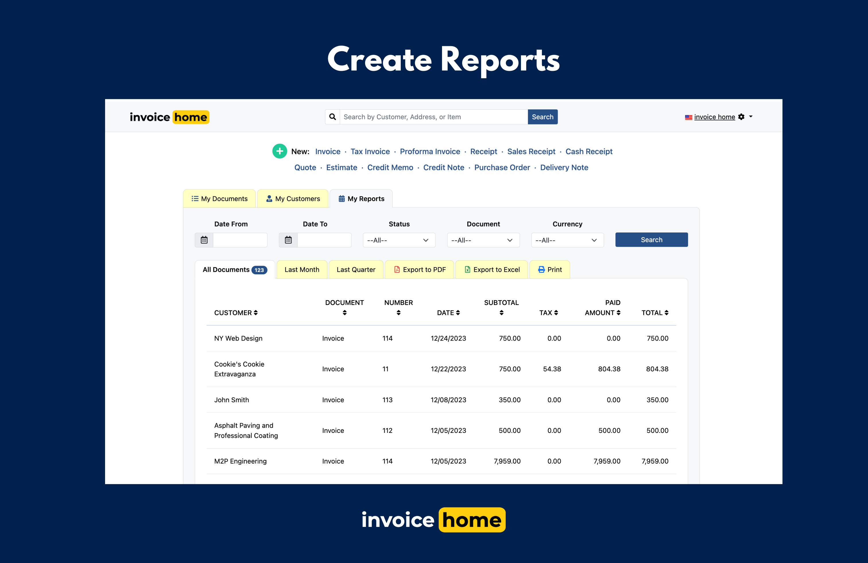 Invoice Home Reviews 2025: Details, Pricing, & Features | G2