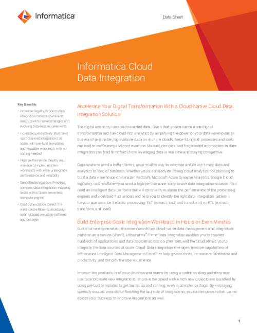 Informatica Cloud Data Integration Reviews 2025: Details, Pricing ...