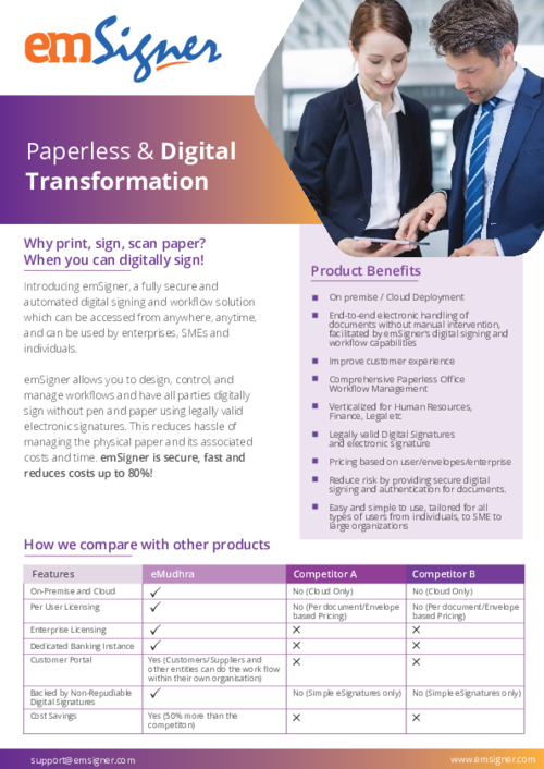 emSigner Reviews 2025: Details, Pricing, & Features | G2