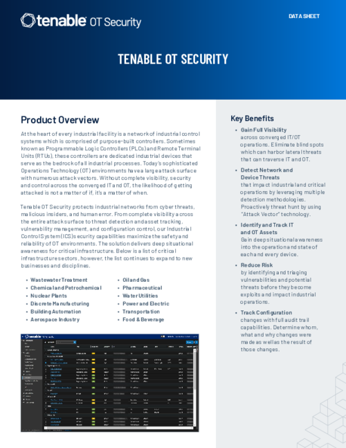 Tenable OT Security Reviews 2025: Details, Pricing, & Features | G2