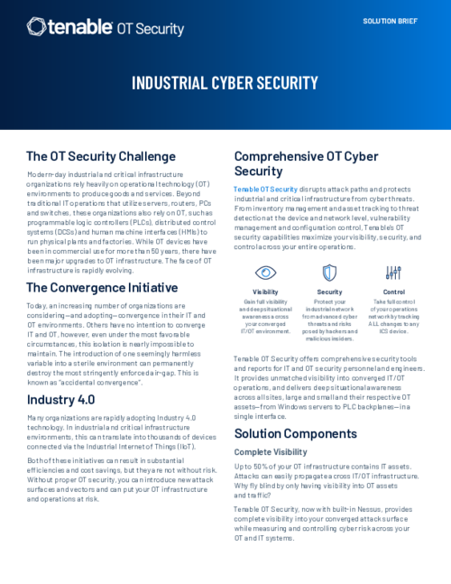 Tenable OT Security Reviews 2025: Details, Pricing, & Features | G2
