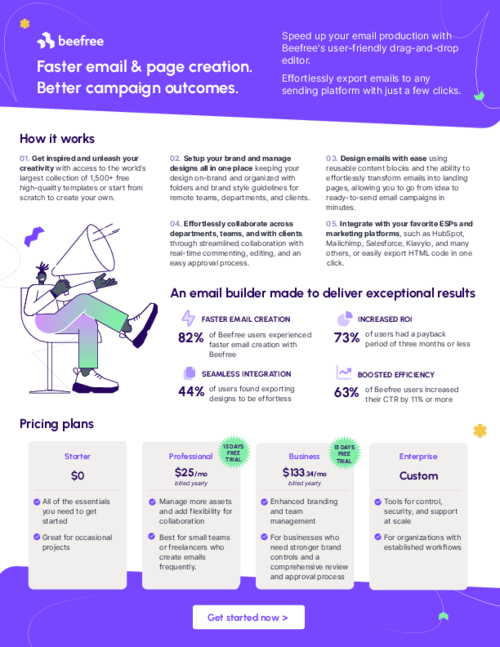 Beefree Reviews 2025: Details, Pricing, & Features | G2