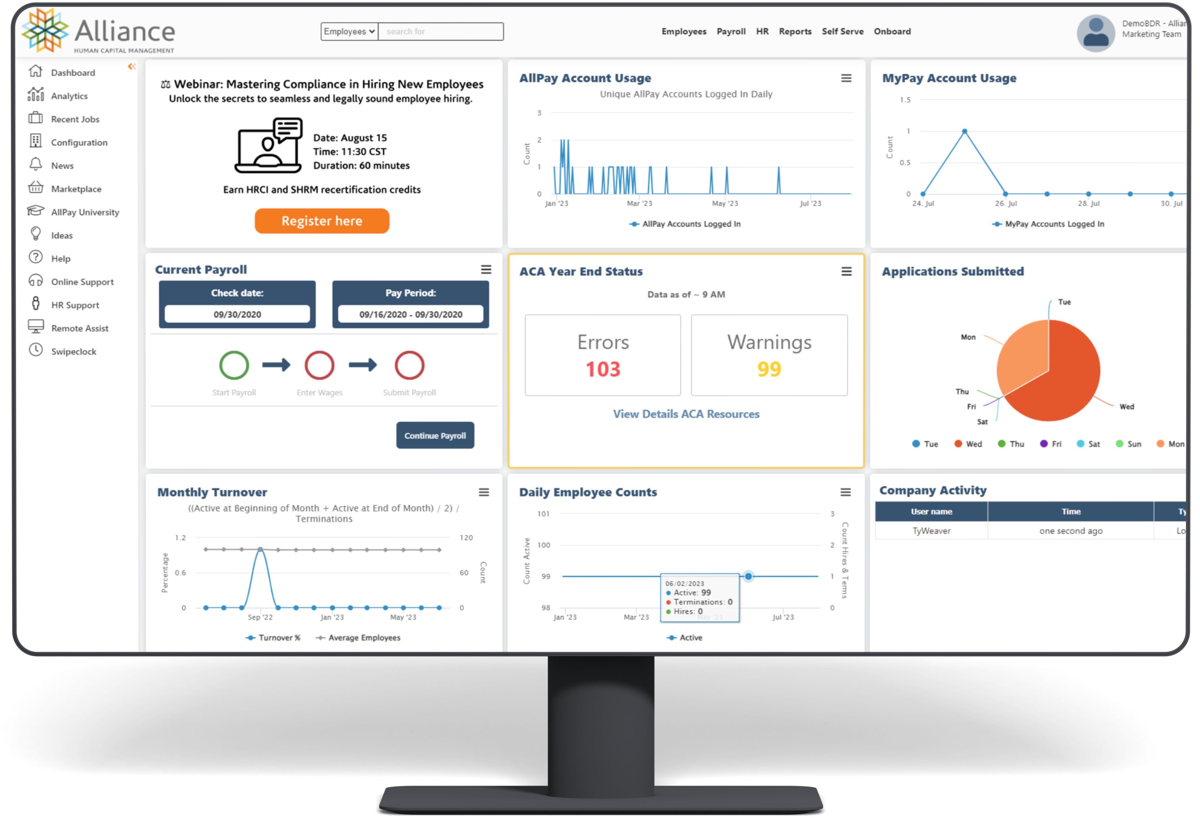 AllianceHCM Reviews 2025: Details, Pricing, & Features | G2