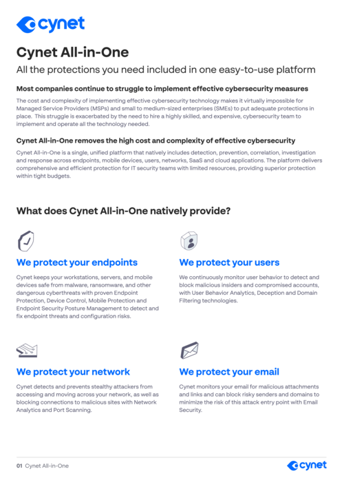 Cynet - All-in-One Cybersecurity Platform Reviews 2025: Details ...