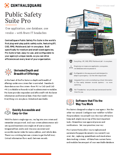 CentralSquare Public Safety & Justice Reviews 2026: Details, Pricing, & Features | G2