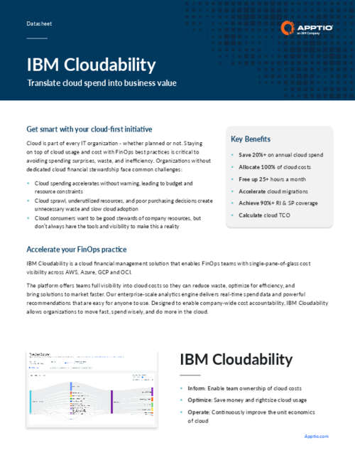 IBM Cloudability Reviews 2025: Details, Pricing, & Features | G2