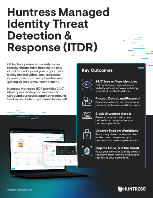 Huntress Managed ITDR Reviews 2025: Details, Pricing, & Features | G2