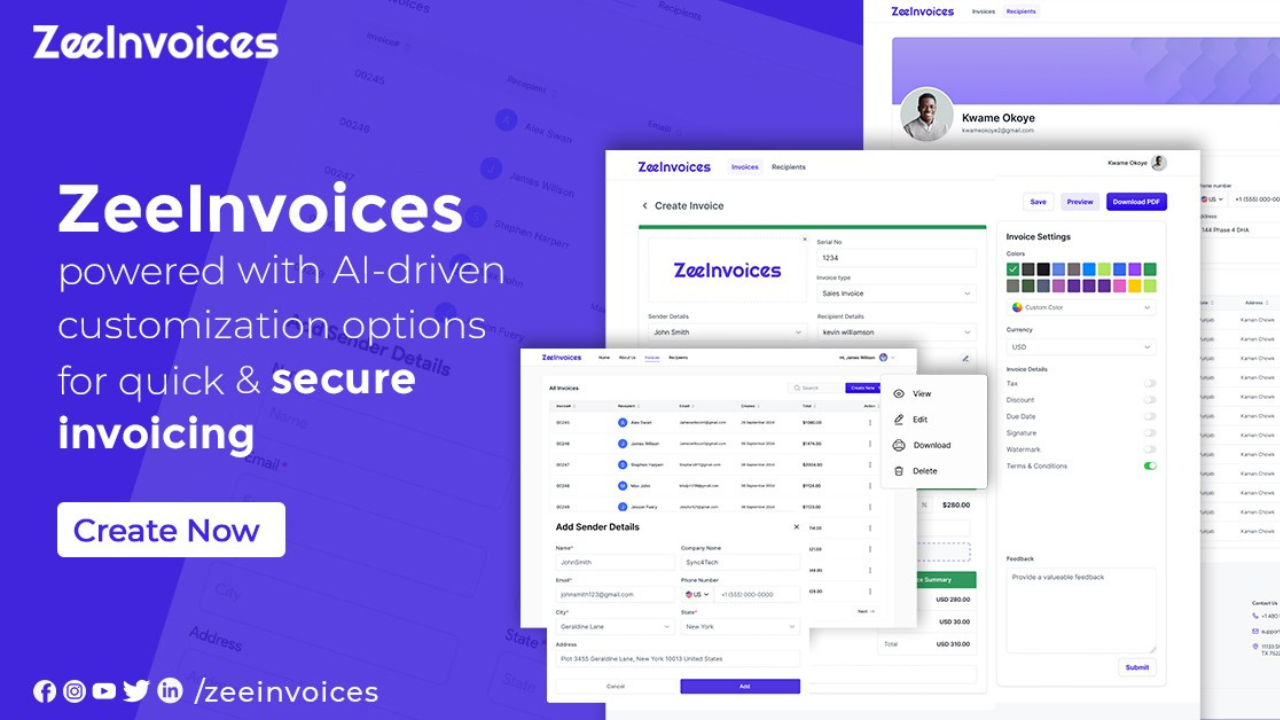 ZeeInvoices Bewertungen 2025: Details, Preise & Funktionen | G2