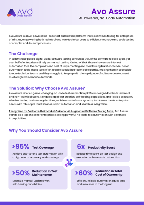 Avo Assure Reviews 2026: Details, Pricing, & Features | G2
