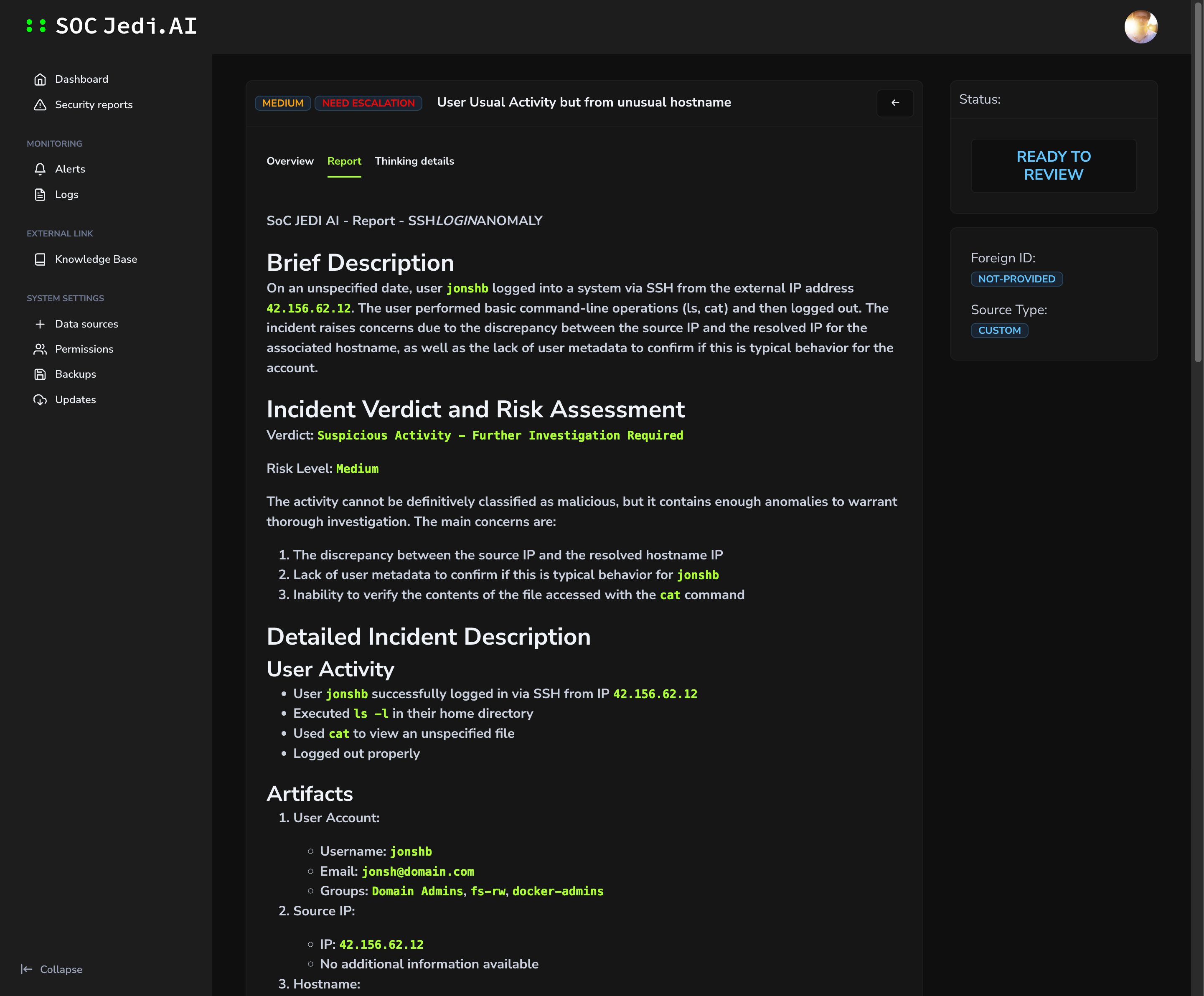 Recensioni SOC Jedi.AI 2025: Dettagli, Prezzi e Funzionalità | G2