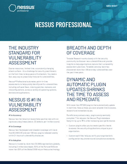 Tenable Nessus Reviews 2025: Details, Pricing, & Features | G2