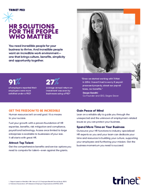 TriNet Reviews 2025: Details, Pricing, & Features | G2