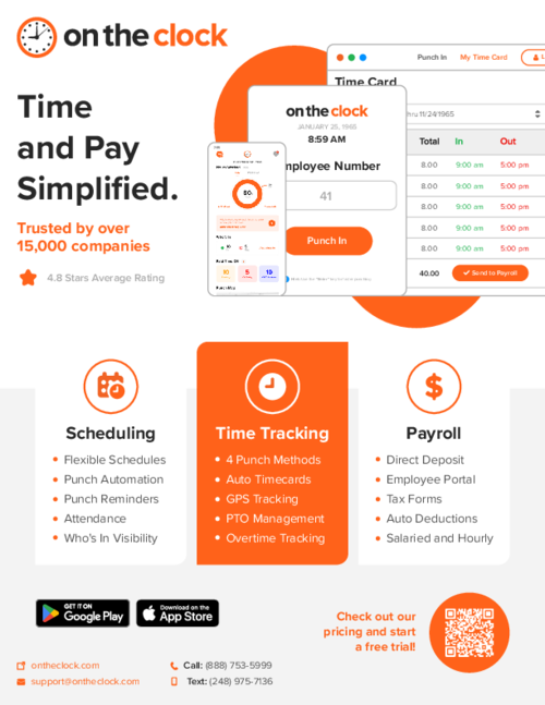 OnTheClock Employee Time Clock Reviews 2026: Details, Pricing ...